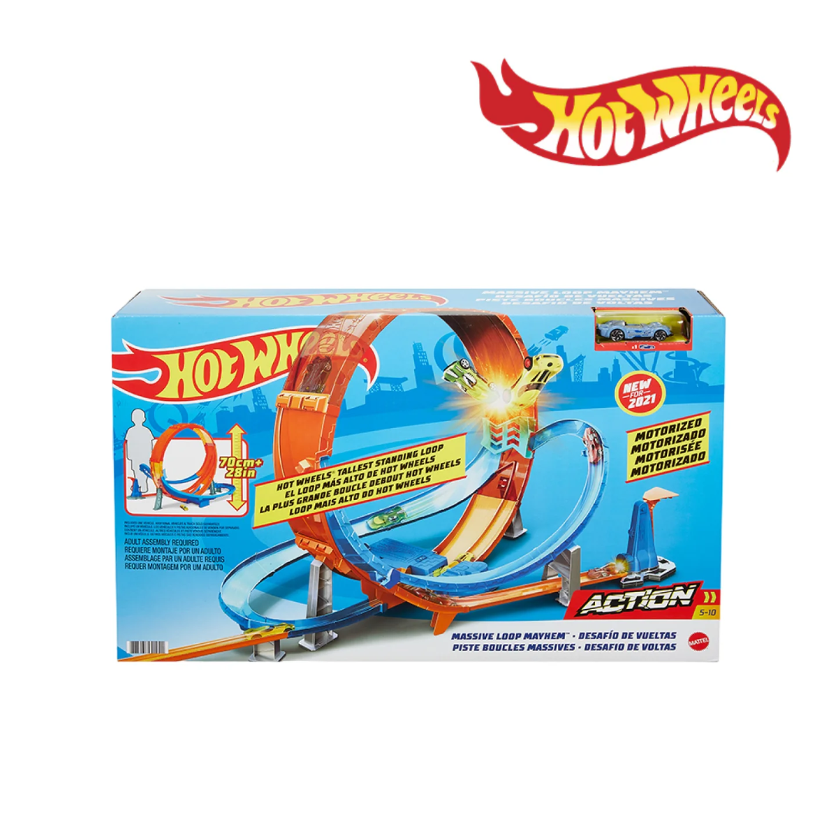 Hot Wheels GTV14 Massive Loop Mayhem Track Set, Ages 5+ (F40) – ABC TOYS