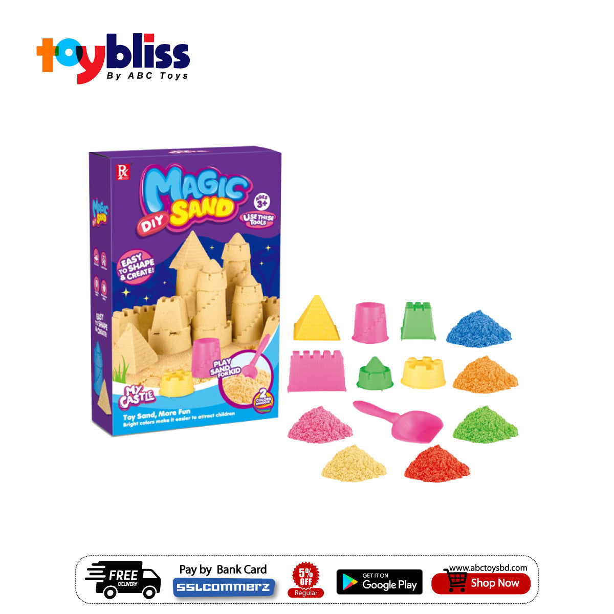 Toybliss Magic DIY Sand – ABC TOYS