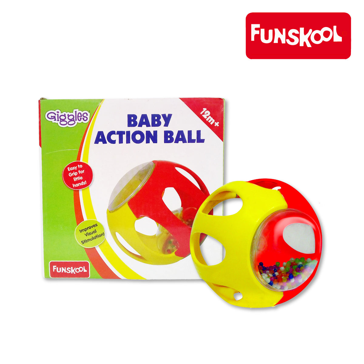 Funskool Giggles Baby Action Ball, Ages 12m+ – ABC TOYS