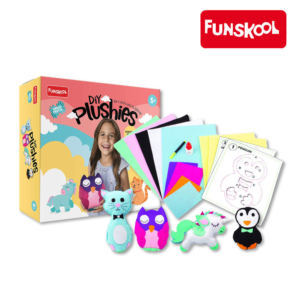 Funskool Diy Plushies, Ages 5+ (Damaged Box) – ABC TOYS