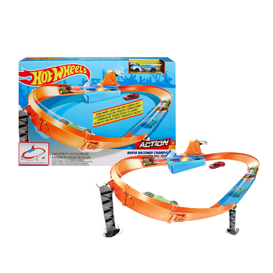 Hot Wheels GJM75 (GBF81) Rapid Raceway Champion Playset – ABC TOYS