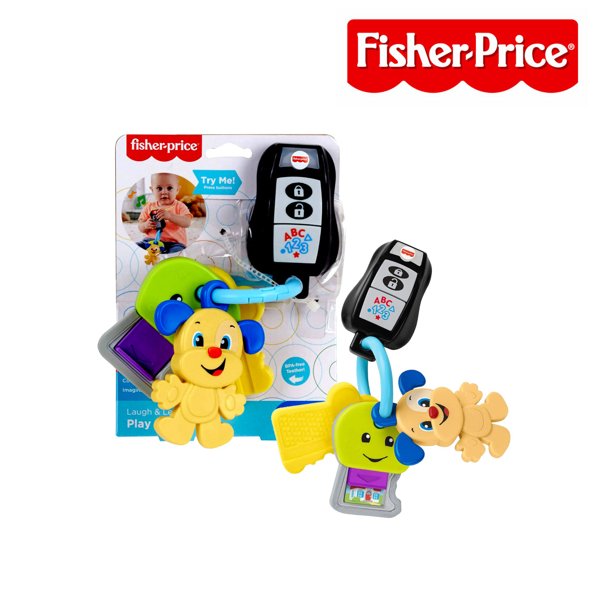 Fisher Price GJW18 Laugh & Learn Play & Go Keys (Damage Box), Ages 6m ...