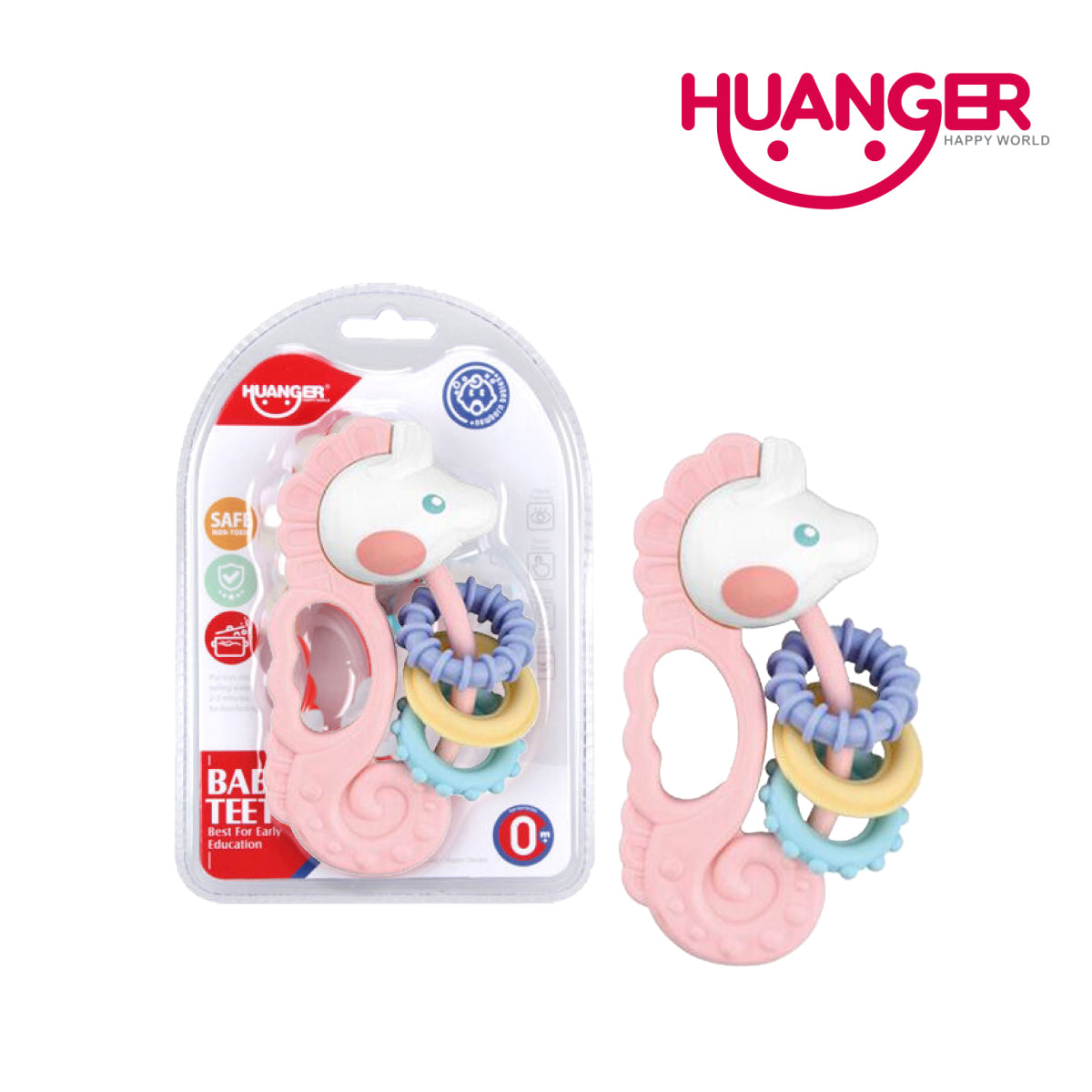 Huanger HE0136 Baby Teether Rattle Toys, Ages 0m+ – ABC TOYS
