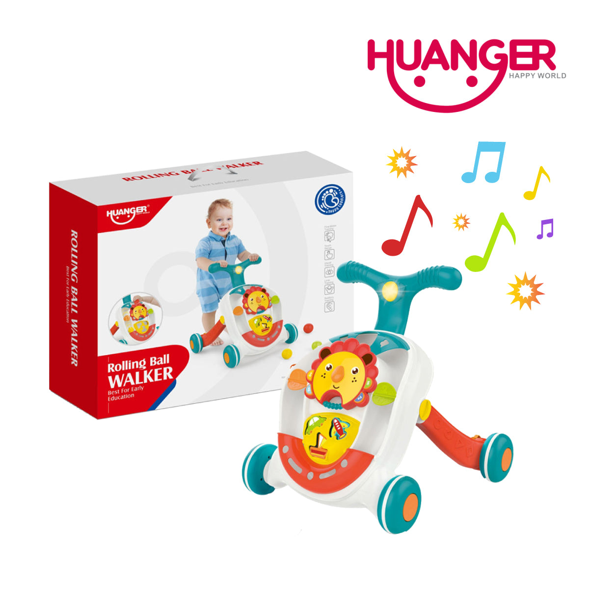 Huanger HE0830 Baby Walker Push Activity Toy, Ages 6m+ – ABC TOYS