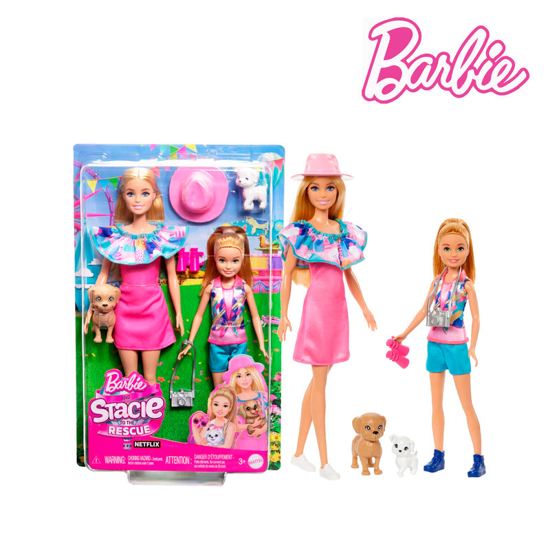 Barbie HRM09 Stacie Sister Doll Set With 2 Pet Dogs & Accessories – ABC ...