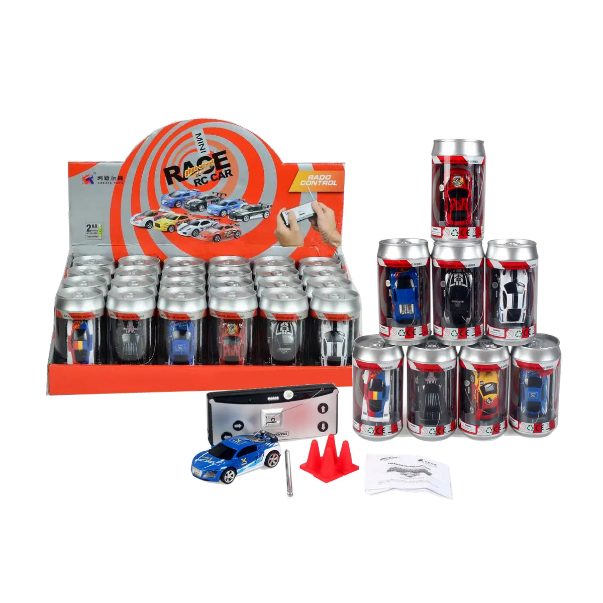 Toybliss MINI RACE Can RC Car with Sounds (2010B), Ages 3+ – ABC TOYS