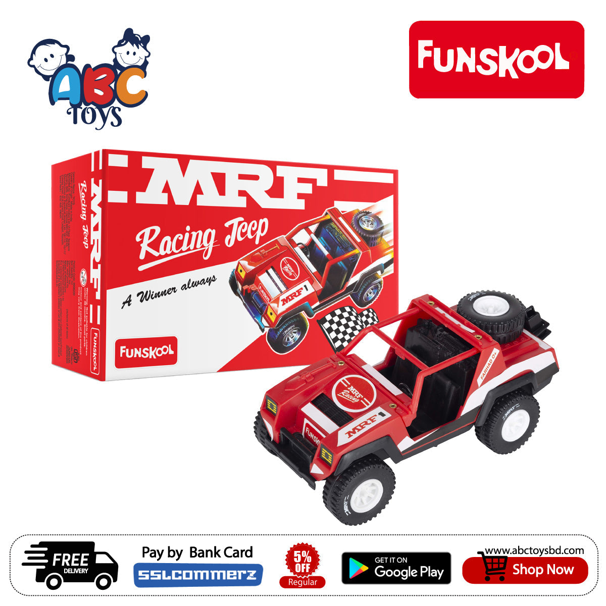 Funskool Giggles MRF Racing Jeep – ABC TOYS