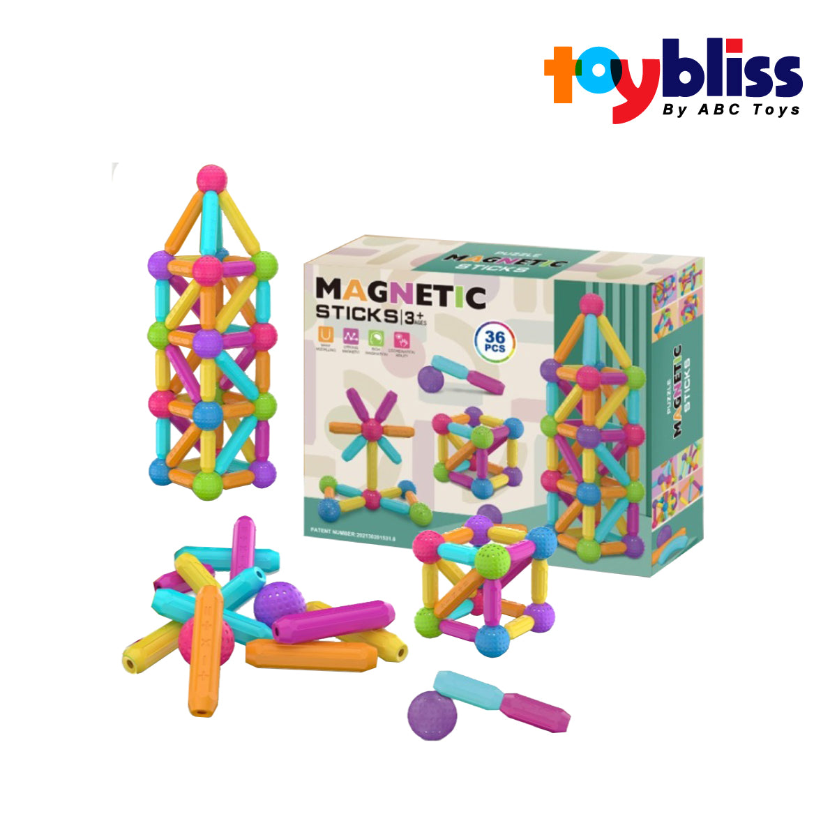 Toybliss Magnetic 36pcs Puzzle (158-11), Ages 3+ – ABC TOYS
