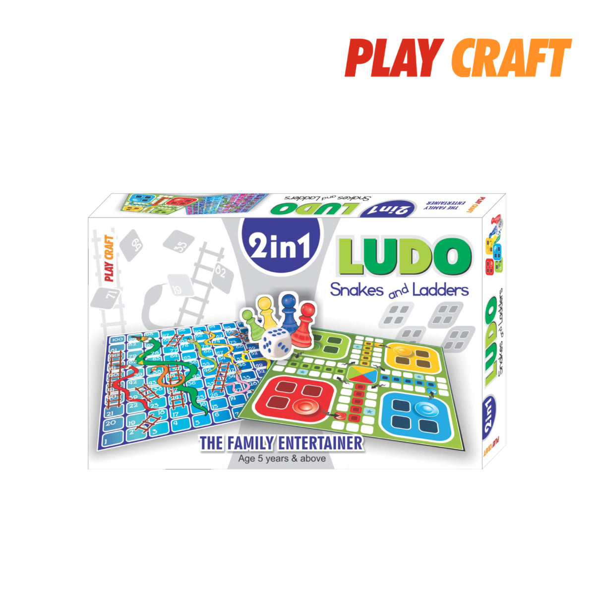 Play Craft Ludo Premier 2-in-1 Snakes & ladders, Ages 5+ – ABC TOYS
