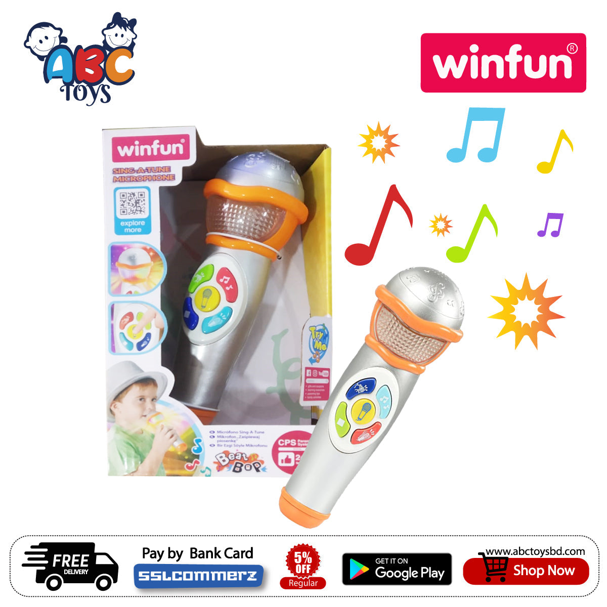 Winfun 002052 Sing-A-Tune Microphone – ABC TOYS